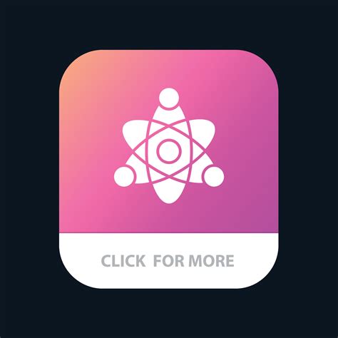 Atom Educate Education Mobile App Button Android And Ios Glyph Version 13299488 Vector Art At