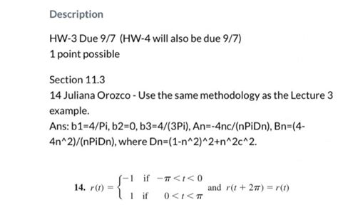 solved hw 3 due 9 7 hw 4 will also be due 9 7 1 point