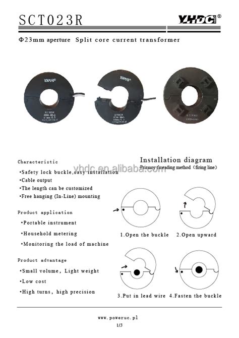 Split Core Ct 400a 400a 80ma 23mm 0 91 Hole Diameter Sct023r