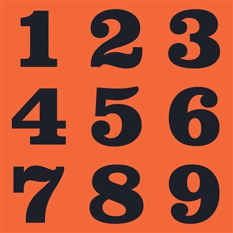 Premium Vector Number Vector