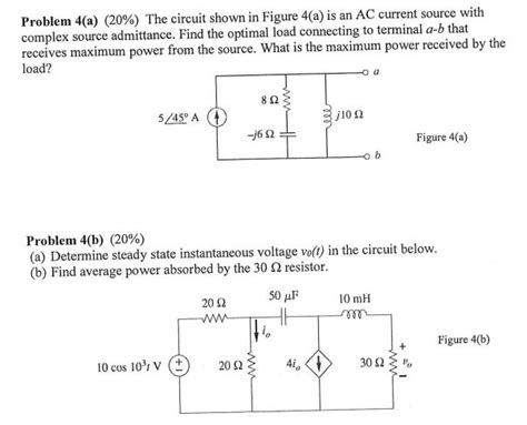 Solved Problem 4 A 20 The Circuit Shown In Figure 4 A Chegg Com
