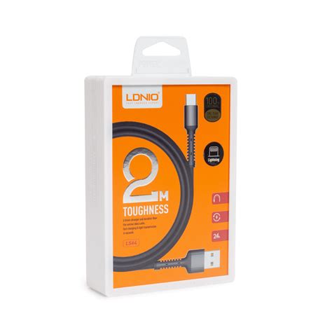 Интерфейсный кабель Ldnio Lightning Ls64 Fast 2м Серый Id 106667545