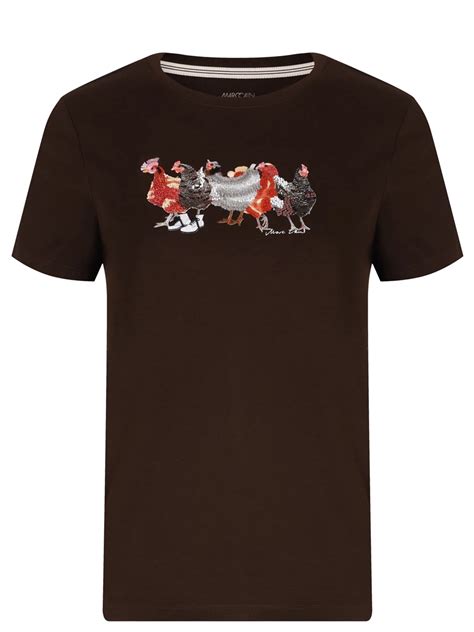 Футболка хлопковая от Marc Cain за 20 000 рублей со скидкой 20 цвет коричневый артикул Vc