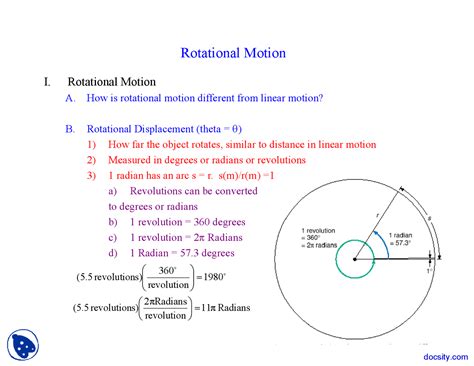 Rotational Motion Principle Of Physics Lecture Slides Docsity