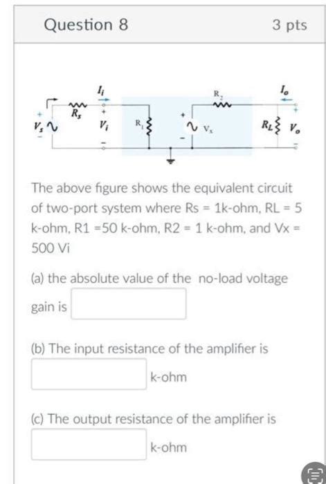 Solved The Above Figure Shows The Equivalent Circuit Of Chegg