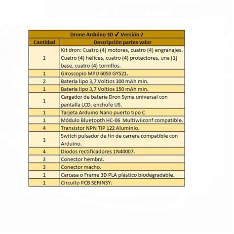 Drone Arduino 3d ️ Versión 2 S103d23 Serinsy 3d