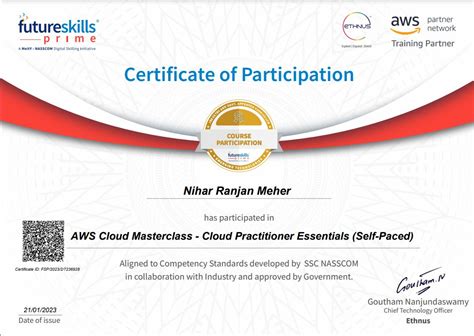 Nihar Ranjan Meher On Linkedin Cloud Aws Futureskills Vitbhopal
