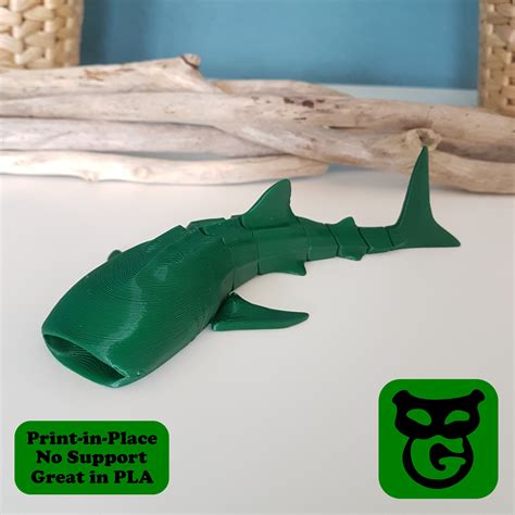 Whale Shark 3d Blueprint Multicolor 3mf Included Etsy