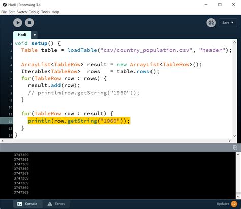 Arraylist Convert Table Rows To Array List In Processing Stack Overflow