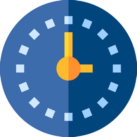 Clock Basic Straight Flat Icon