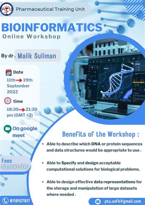 Bioinformatics Data Research Courses Training Development Ptu