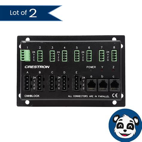 Lot Of 2 Crestron C2n Hblock Cresnet Distribution Blocks No Psu “b
