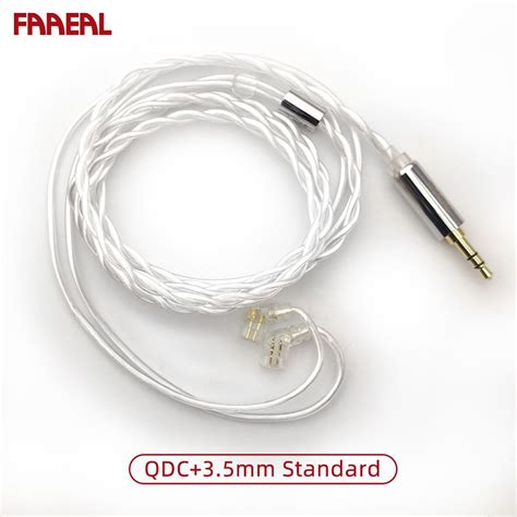 Наушники Внутриканальные Faaeal Qdc 0 78 мм 2pin провод для обновления наушников Litz 5n Occ