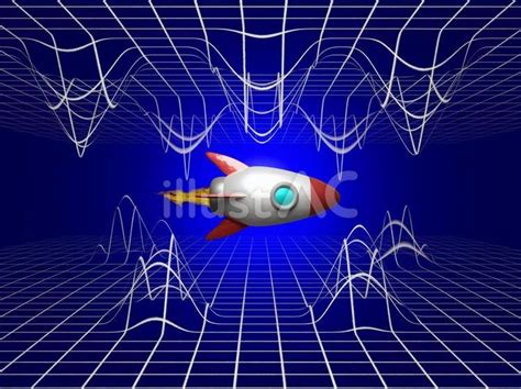 Free Vectors A Rocket Emitting Flames Flying Through A Distorted