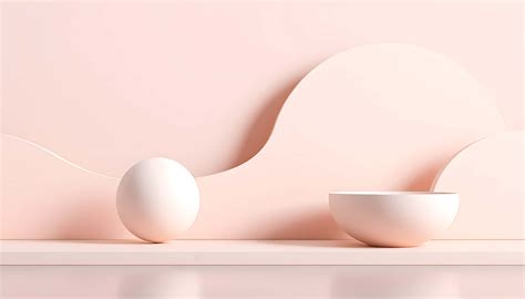 Download Balanced Minimal Design With Soft Shapes Wallpaper