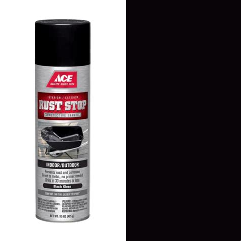 Ace Rust Stop Spray Gloss Black Go Industrial
