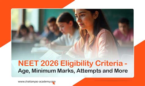 Neet 2026 Eligibility Age Limit Minimum Marks Attempts And Full Details