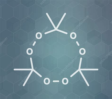 Tatp Explosive Molecule Stock Image C045 8102 Science Photo Library