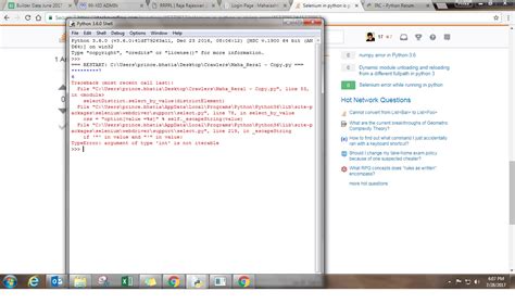 Selenium In Python Is Giving Error Stack Overflow