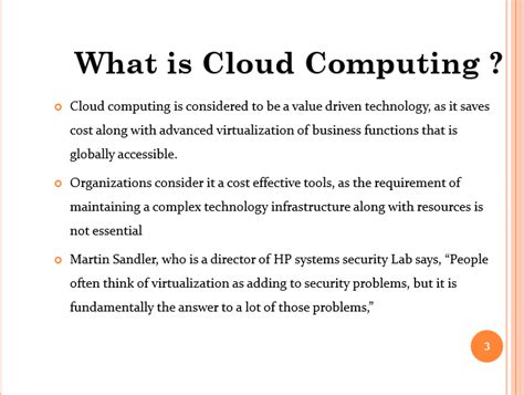 Cloud Computing Power Point Presentation Example