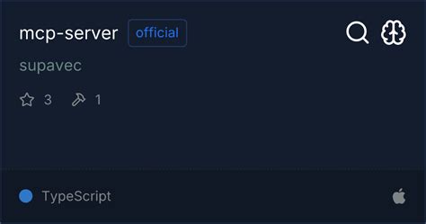 Supavec Mcp Server Glama