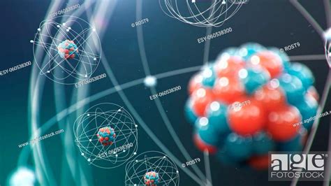 3d Illustration Atomic Structure Atom Is The Smallest Level Of Matter That Forms Chemical