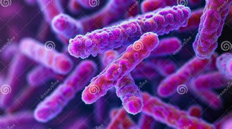 Close Up Of Mycobacterium Tuberculosis Bacteria Under A Microscope Ai Generated Stock