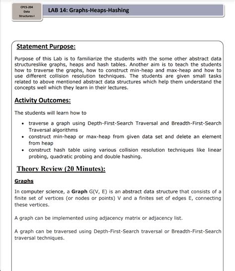 Solved CPCS Data Structures LAB Chegg