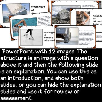 Types Of Friction Powerpoint With Differentiated Workbooks