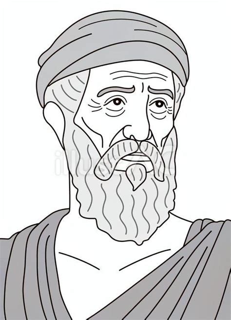 Pythagoras Easy Drawing