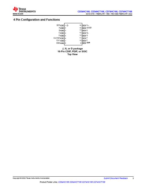 74hc166 Datasheet Pdf High Speed Cmos Logic 8 Bit Parallel Inserial