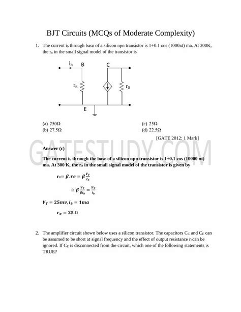 PDF BJT Circuits DOKUMEN TIPS