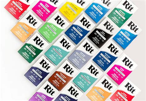 Rit Dye Powder Conversion Chart