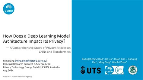 Usenix Security 24 How Does A Deep Learning Model Architecture Impact Its Privacy Youtube