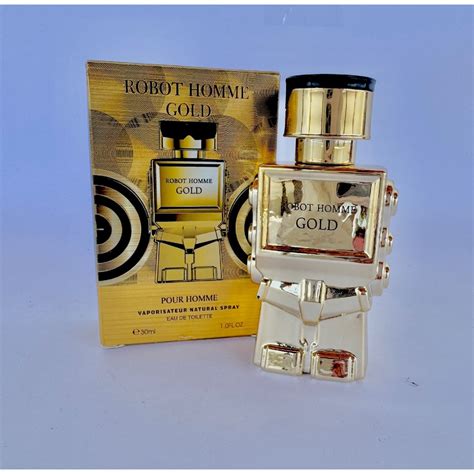 Perfume For Men 30ml Robot Homme Gold Shopee Brasil