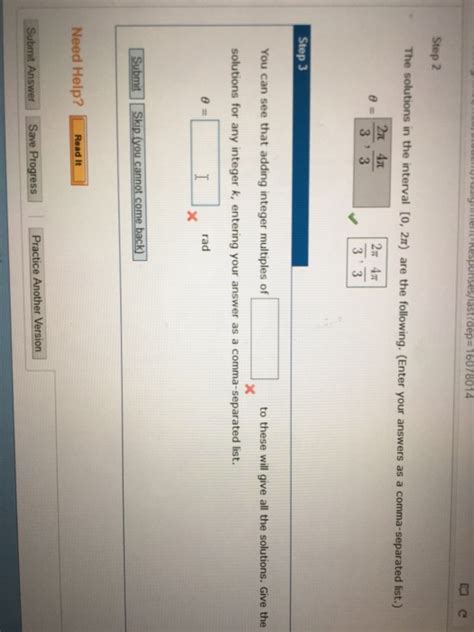 Solved The Solutions In The Interval Pi Are The Chegg Com