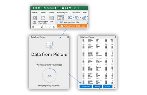 Microsoft Brings The New Data From Picture Feature To Excel For Mac Insiders