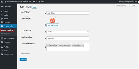 Woocommerce Custom Product Labels Promotion Through Badges