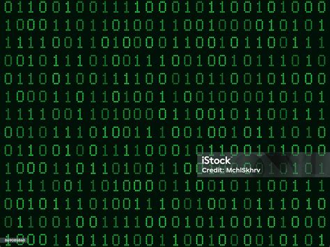Binary Code Pattern Stock Illustration Download Image Now Abstract