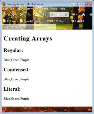 How To Use Arrays To Integrate JavaScript With HTML Dummies