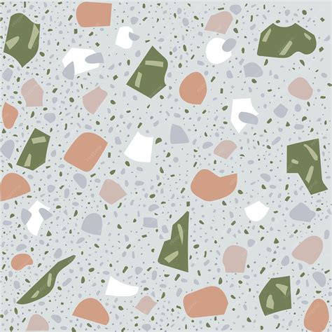 Premium Vector Terrazzo Seamless Pattern Fabric Motif Marble Background