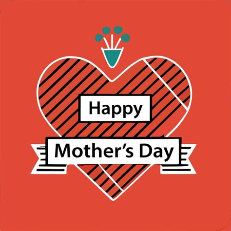 Marco De Feliz Día De La Madre Vector Premium