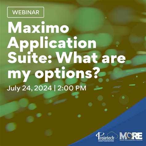Transitioning To The Maximo Application Suite Mas Is A Significant
