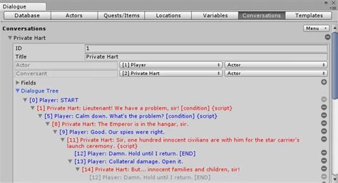 dialogue system for unity dialogue editor