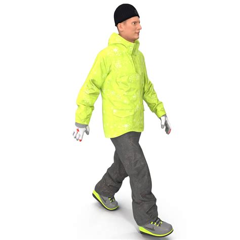 Человек в зимней одежде 3d Модель 199 Max Free3d