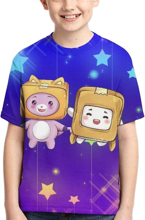Maichengxuan Lankybox Merch Lankybox Boxy Jungen T Shirts Teens Tops