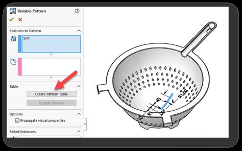 solidworks variable pattern tool explained goengineer