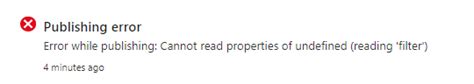 Publish Of Synapse Workspace Gives Cryptic Error Cannot Read
