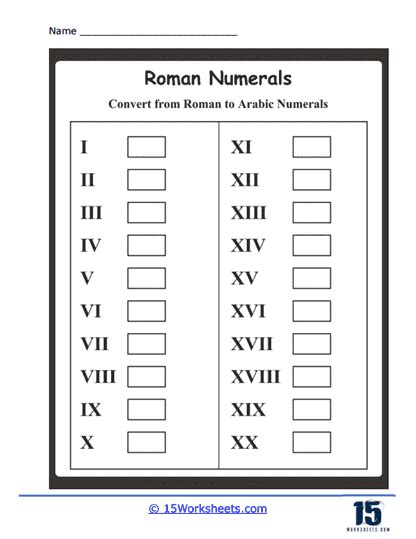 Roman Numerals Online Exercise Live Worksheets Worksheets Library