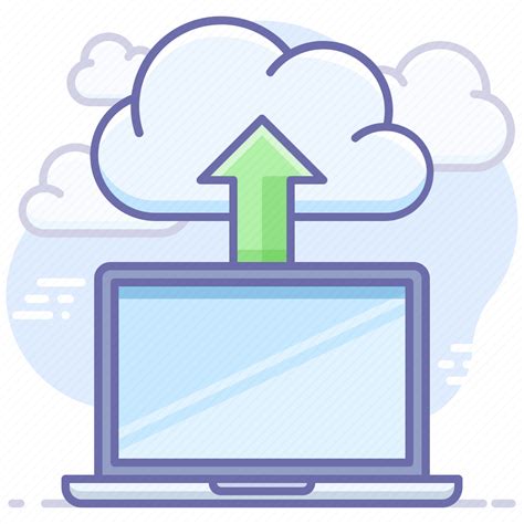 Backup Cloud Laptop Icon Download On Iconfinder